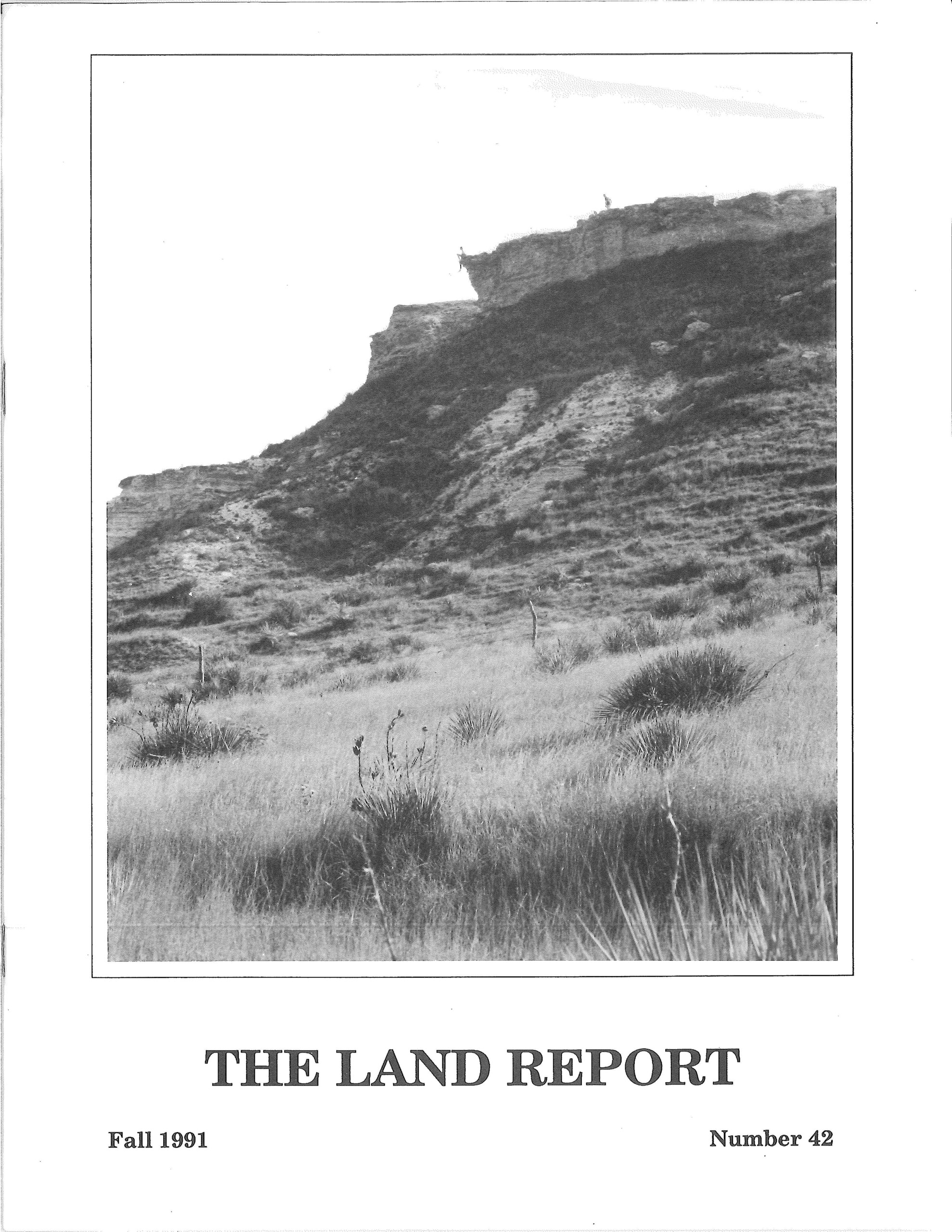 Land Report Fall 1991 - The Land Institute